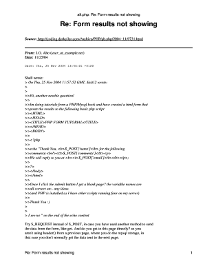 Fillable Online Re Form results not showing Fax Email Print - pdfFiller