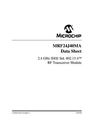 Fillable Online MRF24J40MA Data Sheet - Mouser Electronics Fax Email Print - pdfFiller