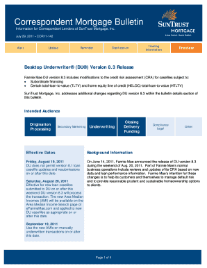 Fillable Online Desktop Underwriter (DU) Version 8 Fax Email Print ...