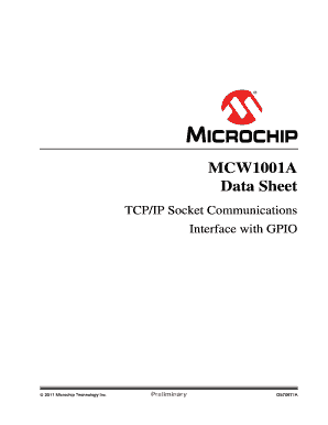 Fillable Online MCW1001A Data Sheet - Mouser Electronics Fax Email Print - pdfFiller