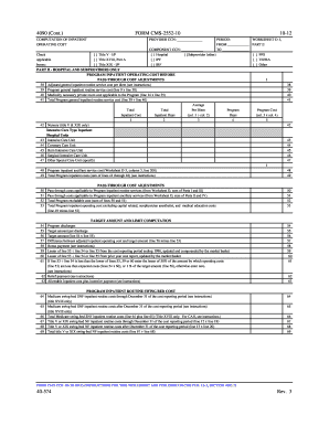 Fillable Online ) FORM CMS-2552-10 COMPUTATION OF INPATIENT OPERATING ...