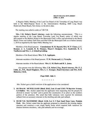 Fillable Online Sicheri, Board Attorney, made the following ...