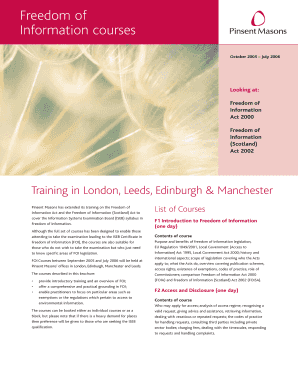 Fillable Online Information courses Fax Email Print - pdfFiller