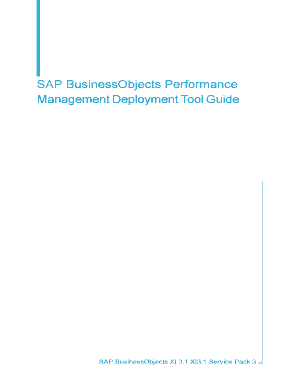 Fillable Online SAP BusinessObjects Performance Management ... - SAP Help Portal Fax Email Print ...