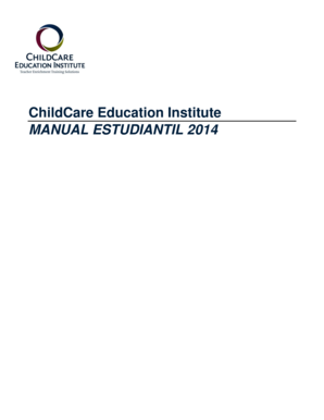 Fillable Online ChildCare Education Institute Handbook - CCEI Fax Email ...