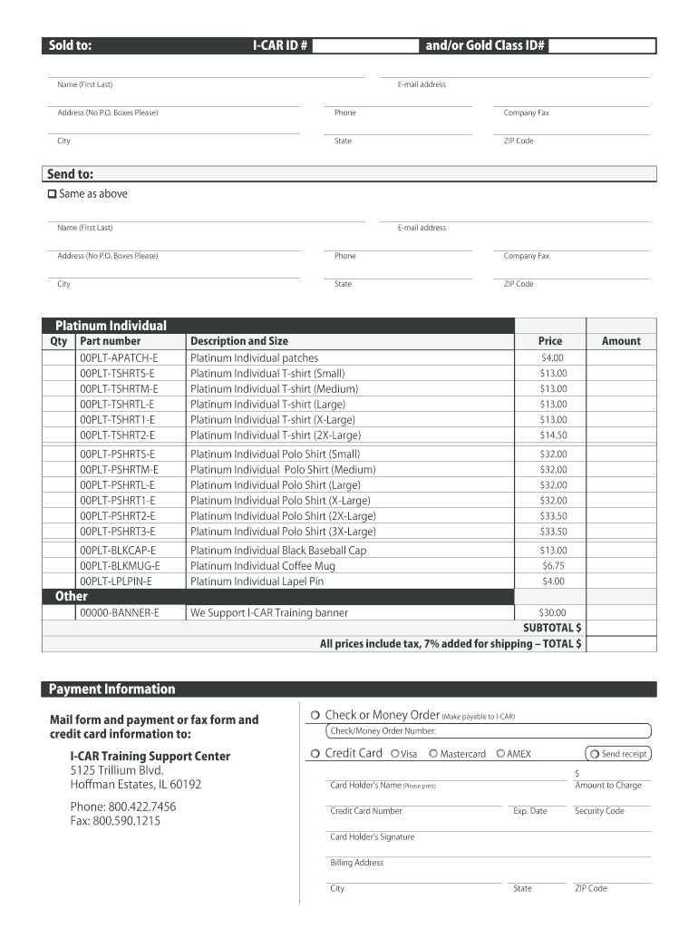I car merchandise: Fill out & sign online | DocHub