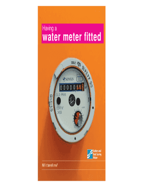 Fillable Online water meter fitted Fax Email Print - pdfFiller