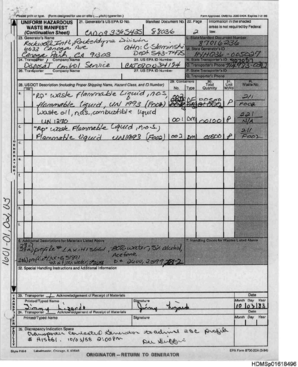 Fillable Online (EPA Form 8700-22 (Rev. 3-05)) Fax Email Print - pdfFiller