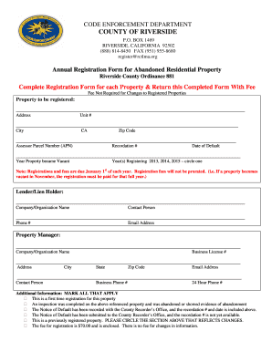 Fillable Online Registration Form - Riverside County, CA.pdf Fax Email ...