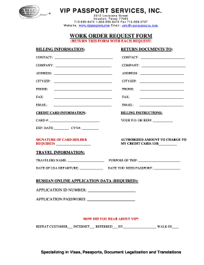 Fillable Online Visitprivate - VIP Passports Fax Email Print - pdfFiller