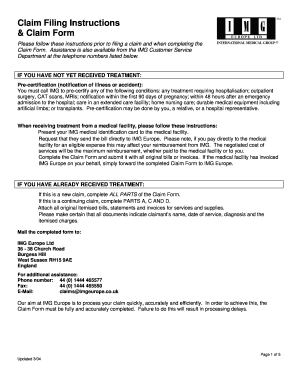 Fillable Online Claim Filing Instructions & Claim Form - BrokerFish Fax ...