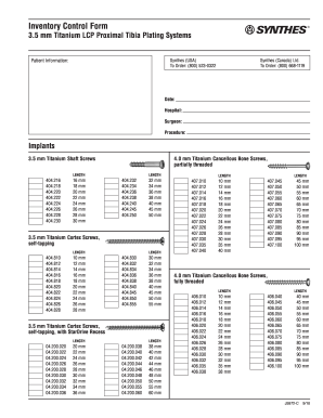 Fillable Online 5 mm Titanium LCP Proximal Tibia Plating Systems Fax ...