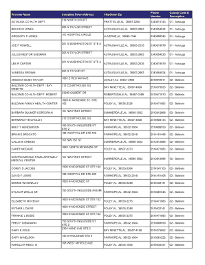 Fillable Online medicaid alabama Provider List - Medicaidalabamagov Fax ...