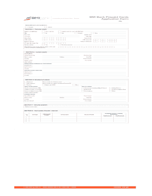 Fillable Online BMI Bank Prepaid Cards Application Form Fax Email Print ...