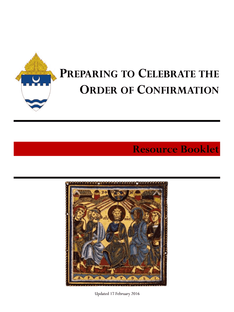 Fillable Online evdio Order of Confirmation Resource Booklet Fax Email ...