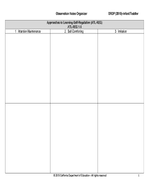 Drdp Observation Notes Organizer - Fill Online, Printable, Fillable ...
