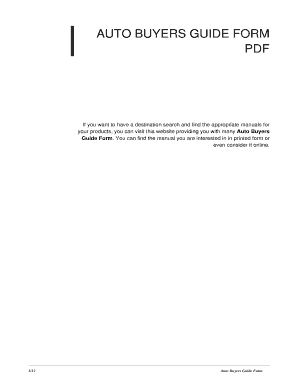 Fillable Online baddawicamp Auto Buyers Guide Form - baddawicampnet Fax ...