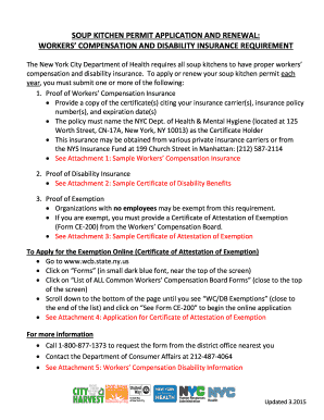 Fillable Online SOUP KITCHEN PERMIT APPLICATION AND RENEWAL: Fax Email ...