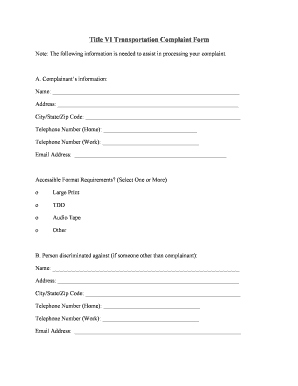 Fillable Online matheny Transportation complaint form - mathenyorg Fax ...