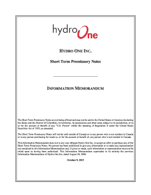 Fillable Online Short Term Promissory Notes Fax Email Print - pdfFiller