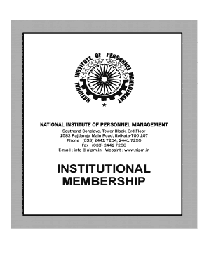 Fillable Online nipm Southend Conclave, Tower Block, 3rd Floor - nipm ...