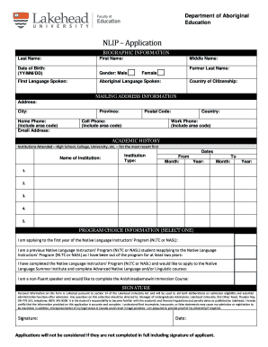 Fillable Online NLIP Application Fax Email Print - pdfFiller