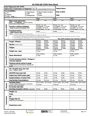 Fillable Online SK CDM-QIP COPD Flow Sheet Fax Email Print - pdfFiller