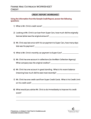 Fillable Online Fannie Mae Outreach WORKSHEET Fax Email Print - pdfFiller