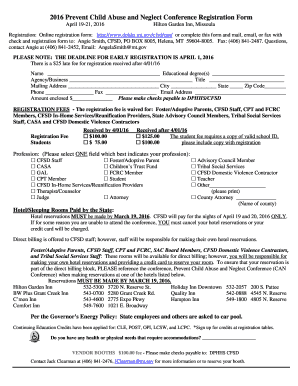 Fillable Online dphhs mt 2016 Prevent Child Abuse and Neglect ...