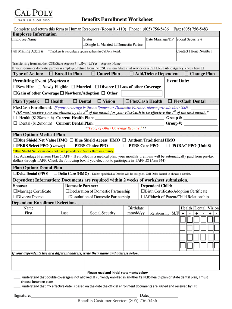 Fillable Online afd calpoly Pdf fill-in - Cal Poly Fax Email Print - pdfFiller
