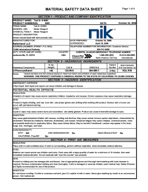 Fillable Online NIK Public Safety Test 6091 Test S MSDS.xls Fax Email ...