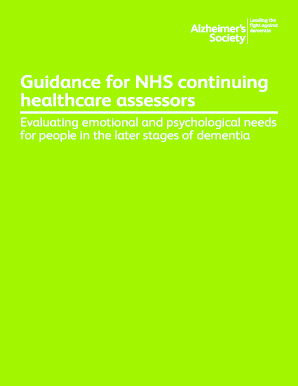 Fillable Online Guidance for NHS continuing Fax Email Print - pdfFiller