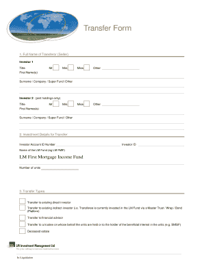Fillable Online Transfer Form - lmfmifcom Fax Email Print - pdfFiller