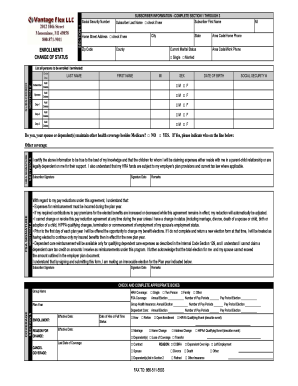 Fillable Online m b5z HRA-FSA Enrollment - Change FORMxls - m b5z Fax ...
