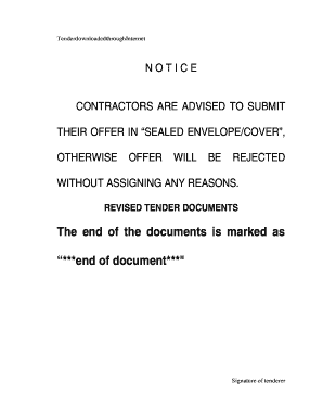 Fillable Online The end of the documents is marked as end of document ...