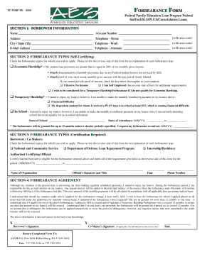 Fillable Online Federal Family Education Loan Program Federal Fax Email ...