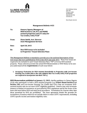 Fillable Online Management Bulletin #455 Fax Email Print - pdfFiller