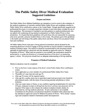 Fillable Online test iadrs Public Safety Diver Medical Evaluation and ...