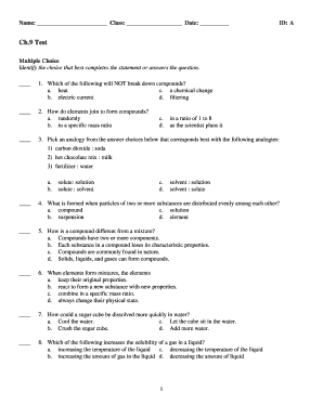 Fillable Online Ch9 Test - centralrcsk12tnus Fax Email Print - pdfFiller