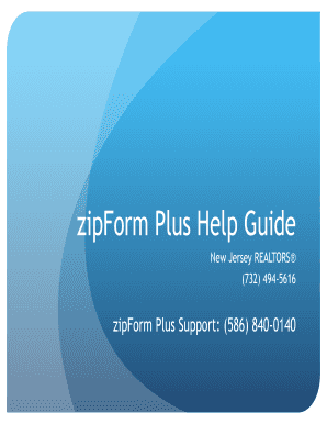 Fillable Online zipForm Plus Help Guide Fax Email Print - pdfFiller