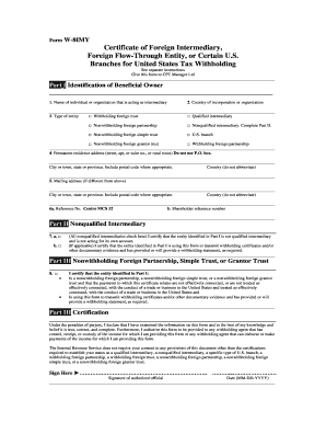 Fillable Online Form W-8IMY - Simplifieddoc Fax Email Print - pdfFiller