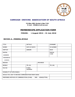 Fillable Online saef org CDSA Membership bApplication Formb - SAEF - saef org Fax Email Print ...