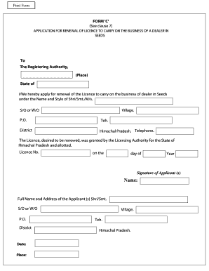 Fillable Online himachalforms nic OCS Pen Form- 5 - Himachal Pradesh Forms Fax Email Print ...
