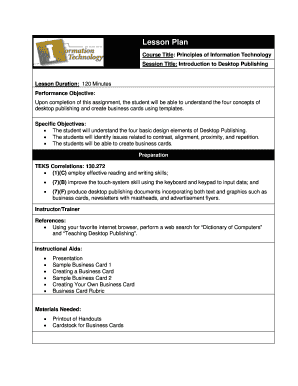 Fillable Online Session Title Introduction to Desktop Publishing Fax ...