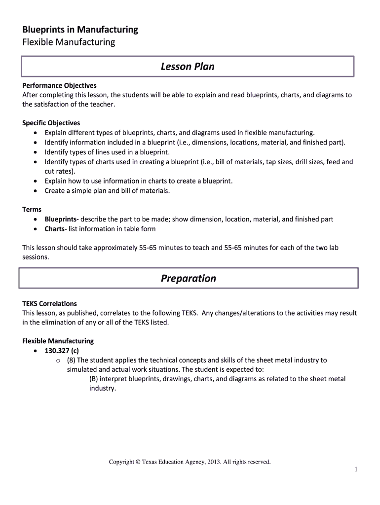 Fillable Online Blueprints in Manufacturing Fax Email Print - pdfFiller