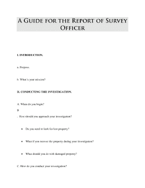 Fillable Online usacac army I INTRODUCTION II CONDUCTING THE ...