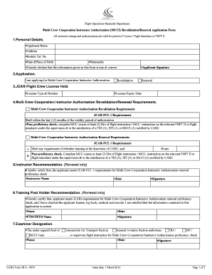 Fillable Online Multi Crew Cooperation Instructor Authorization (MCCI ...
