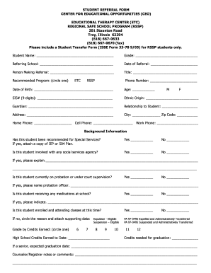 Fillable Online Referral bFormsb - Madison County Regional Office of ...