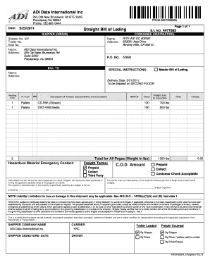 Fillable Online ADI Data International Inc - SmartBOL Fax Email Print ...