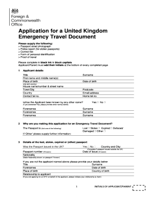 Fillable Online ETD Application form Fax Email Print - pdfFiller